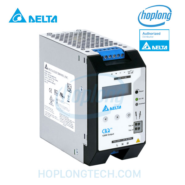 Bộ nguồn DC DRV-24V120W1PN Delta - 120W - 24VDC - 5A