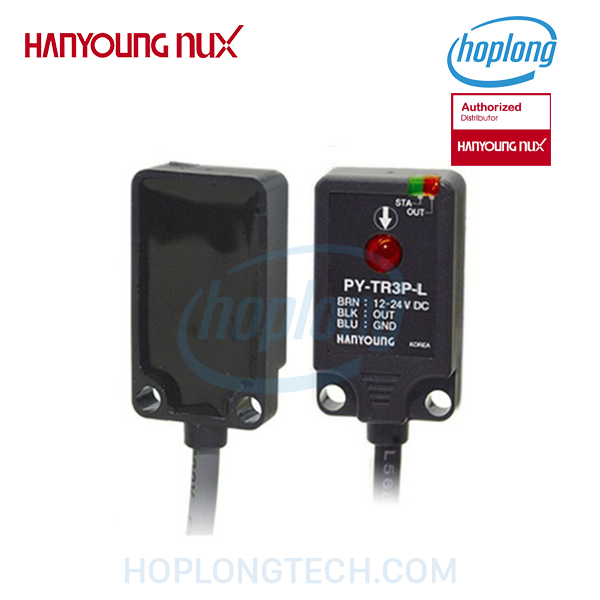 Cảm biến quang PY-T3N Hanyoung - Hình hộp - 3m Cảm biến quang PY-T3N Hanyoung - Hình hộp - 3m