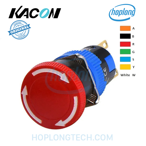 K16-811 Kacon - Phi 16 - Black - Nhấn khóa-Turn reset