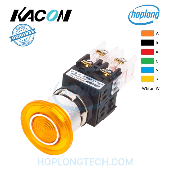 K25F-27R-N29 Kacon - Phi 25 - Đỏ - 12/24VDC - 1NC