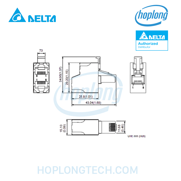 Phụ kiện Servo AC ACS3-CNADC3RC Delta