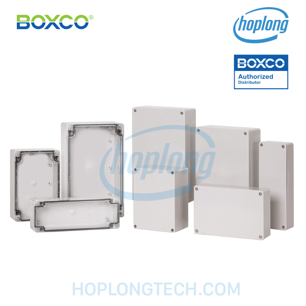 Hộp nhựa nắp bắt ốc BC-ATE-121907 Boxco - E Series - Grey