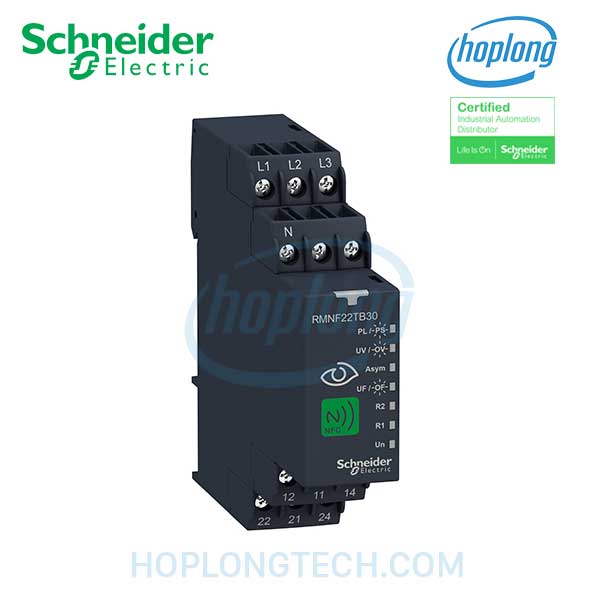 Bảo vệ điện áp 3 pha với Relay RMNF22TB30 Schneider