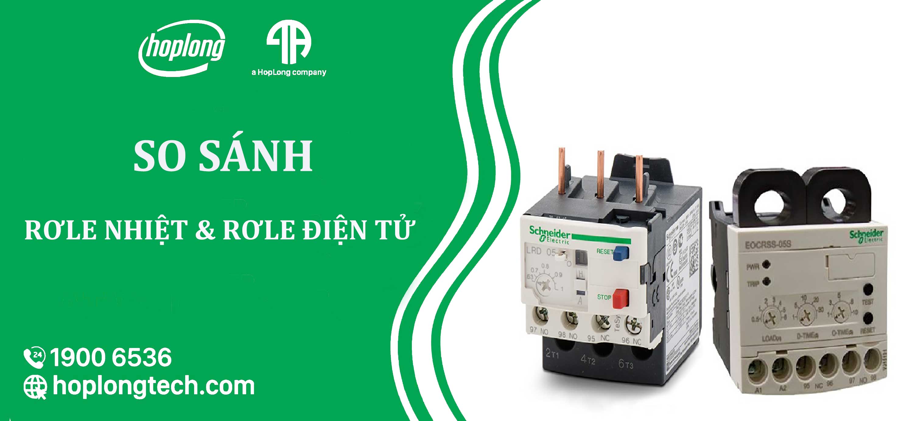 So sánh rơle nhiệt và rơle điện tử schneider