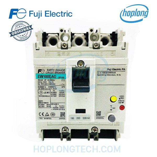 EW100EAG-3P060KX Fuji - EW100 Series - 3P - 10kA - 440VAC