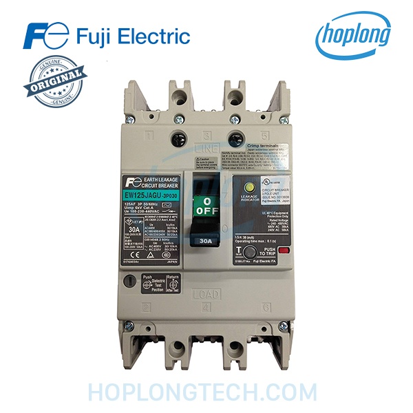 EW125JAGU-3P020BSF Fuji - EW125 Series - 3P - 30kA - 440VAC