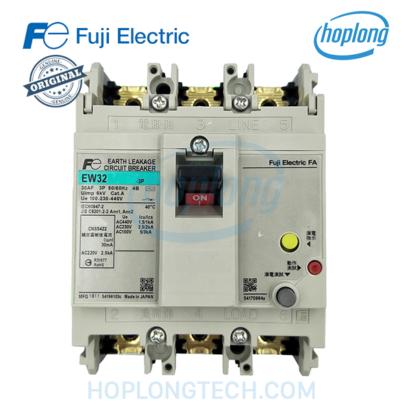 EW32SAG-3P010BX Fuji - EW32 Series - 3P - 2.5kA - 440VAC