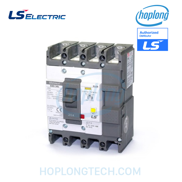 Cầu dao chống dòng rò ELCB EBS54c-40A LS - 4P, 40A, 18kA