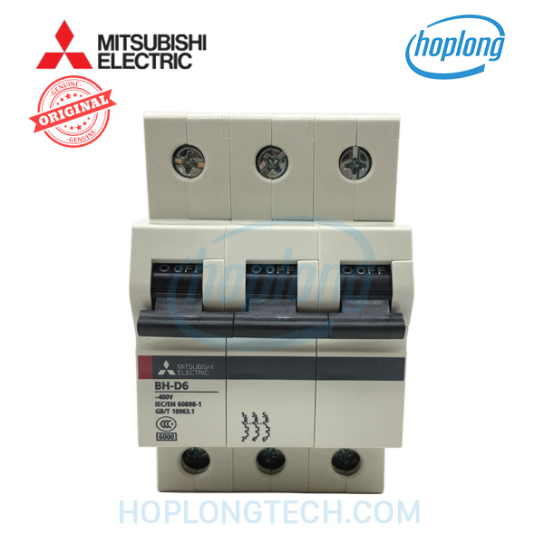 BH-D6 3P 10A TYPE C N Mitsubishi - WS-V Series - 3P - 10A