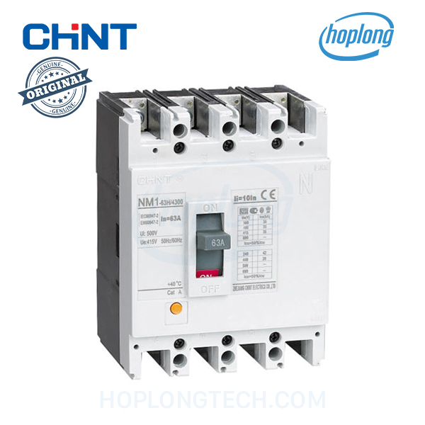 NM1-125R 4P 100A 65kA CHINT - NM1-125 Series - 4P - 100A