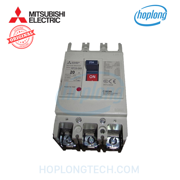 NFC30-SMX 3P 3A Mitsubishi - NFC30 Series - 3P - 3A - 380-440VAC