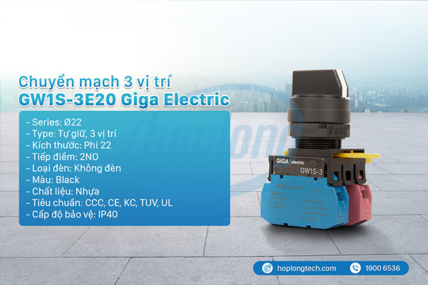 Review nhanh series nút nhấn, đèn báo GW của Giga Electric